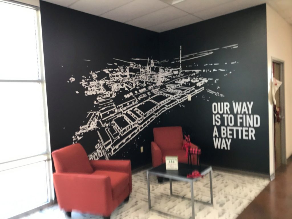Custom Vinyl Wall Paper Murals | Office Wall Murals, Dallas Sign Install